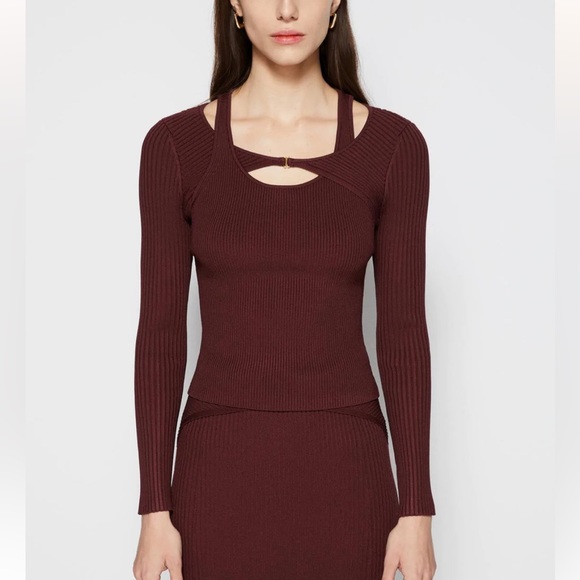 Jonathan Simkhai | Sweaters | Simkhai Compact Knit Ls Top | Poshmark